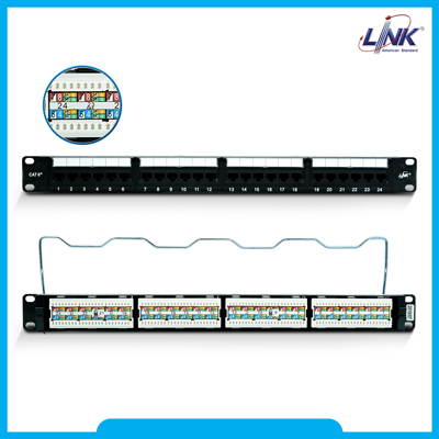US-3124A : CAT 6 NEW PATCH PANEL 24 PORT(1U) - kapnetwork